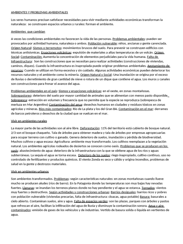 Problemas Ambientales y Urbanos | PDF | Agua | Contaminación