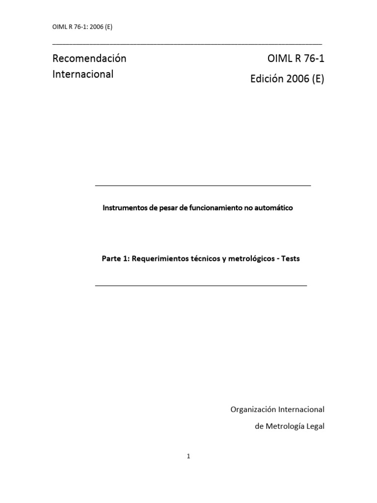 Oiml R-76 | PDF | Software | Hardware de la computadora