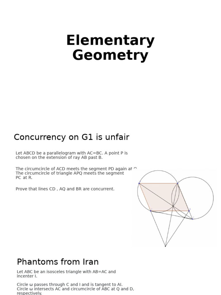 Concurrency in Triangle Geometry Proofs | PDF | Triangle | Euclidean Geometry