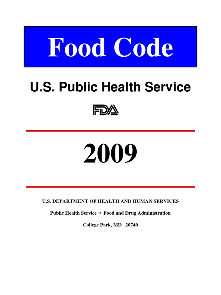 Food Code | Foodborne Illness | Food And Drug Administration | Free 30 ...