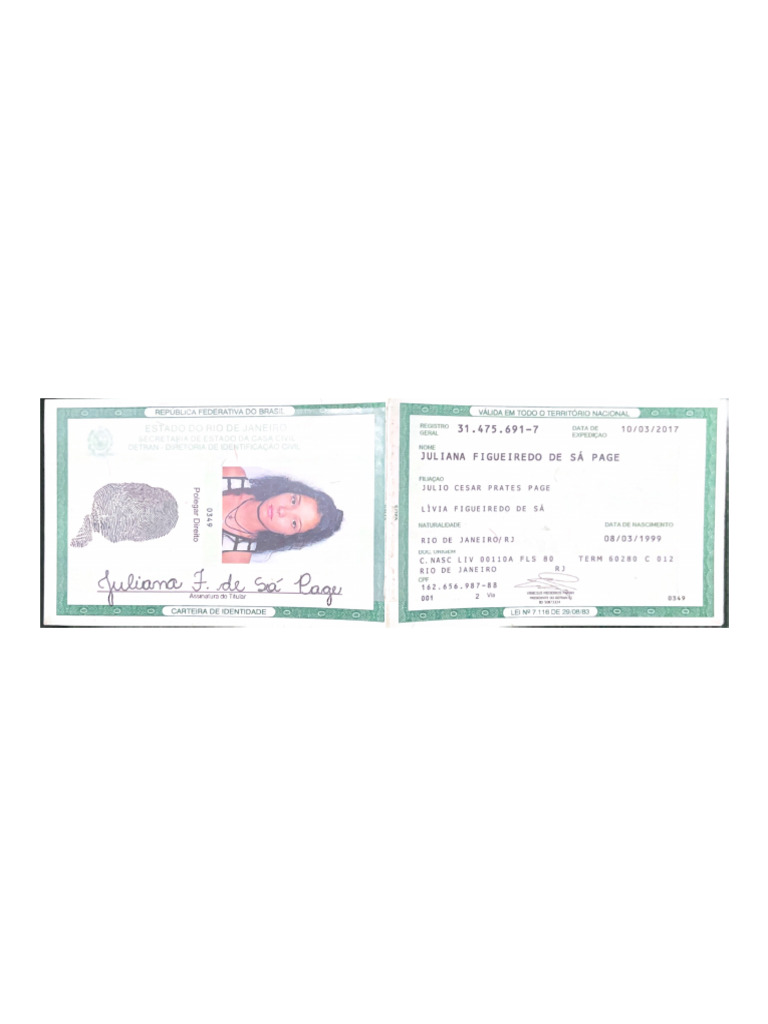 Identidade Juliana Page | PDF