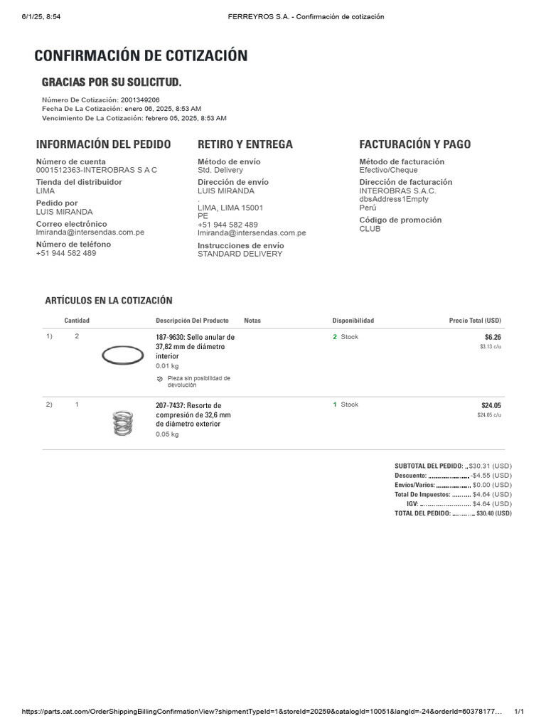 resorte D8T | PDF | Industrias de servicio