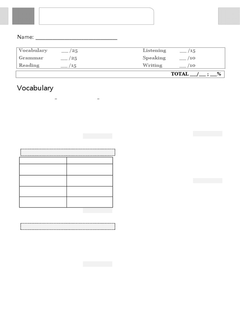 GIAE L1A Diagnostic Test | PDF