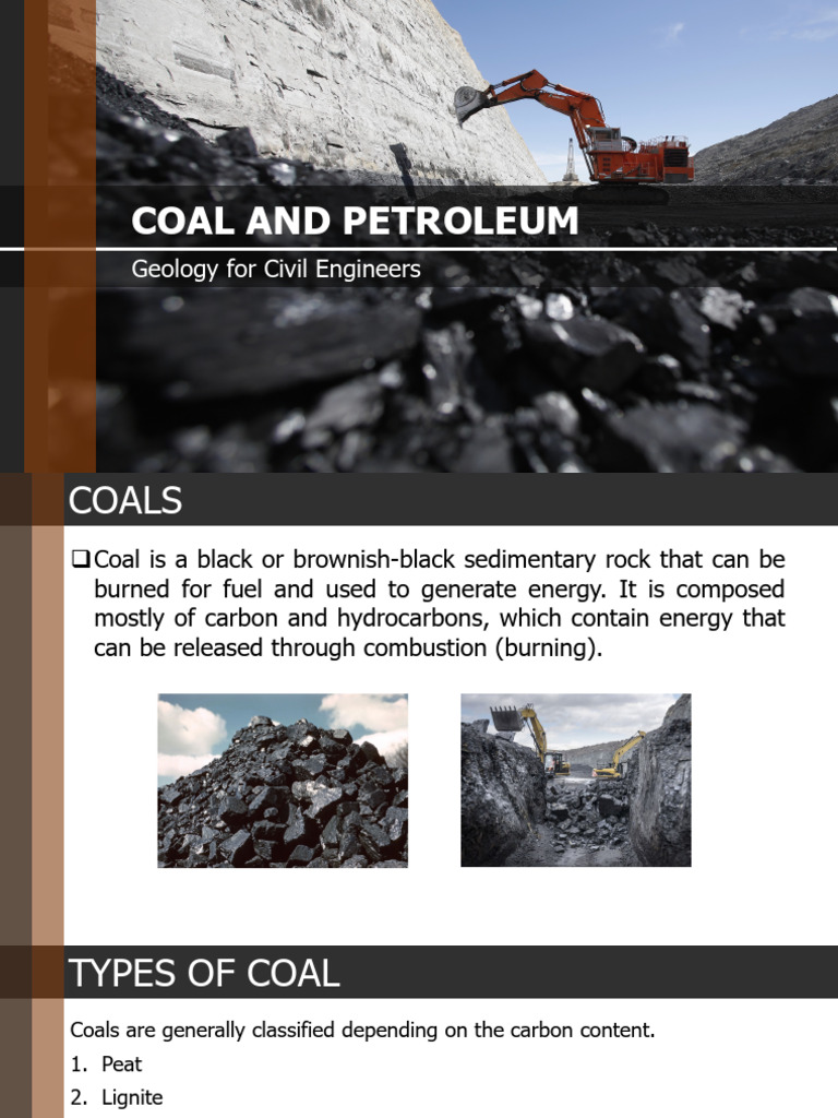 Types and Uses of Coal and Petroleum | PDF | Coal | Petroleum
