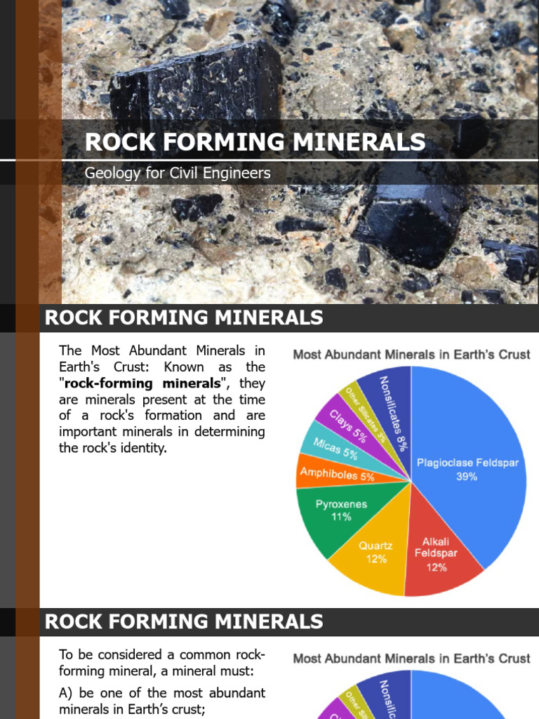 Lecture 3 Rock Forming Minerals | PDF | Minerals | Rock (Geology)