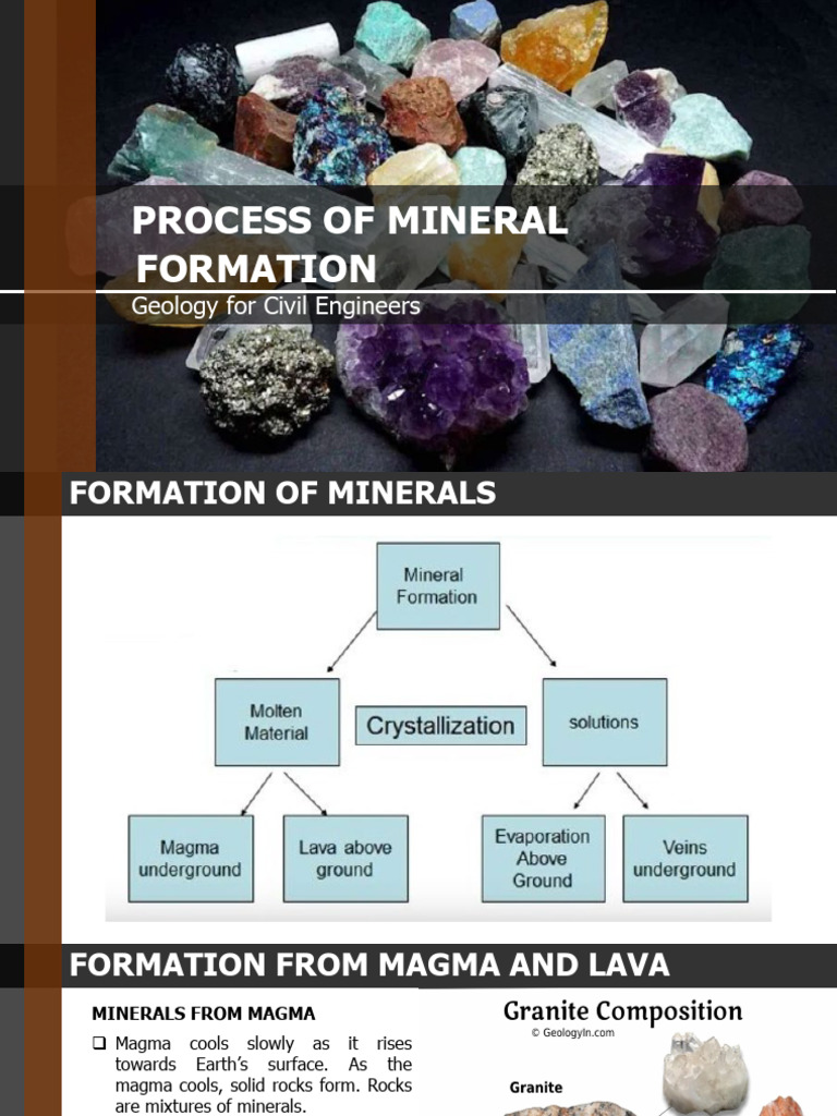 Lecture-4-Process-of-Mineral-Formation | PDF | Minerals | Magma