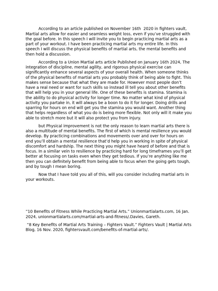 Invitational Speech Outline | PDF | Physical Fitness