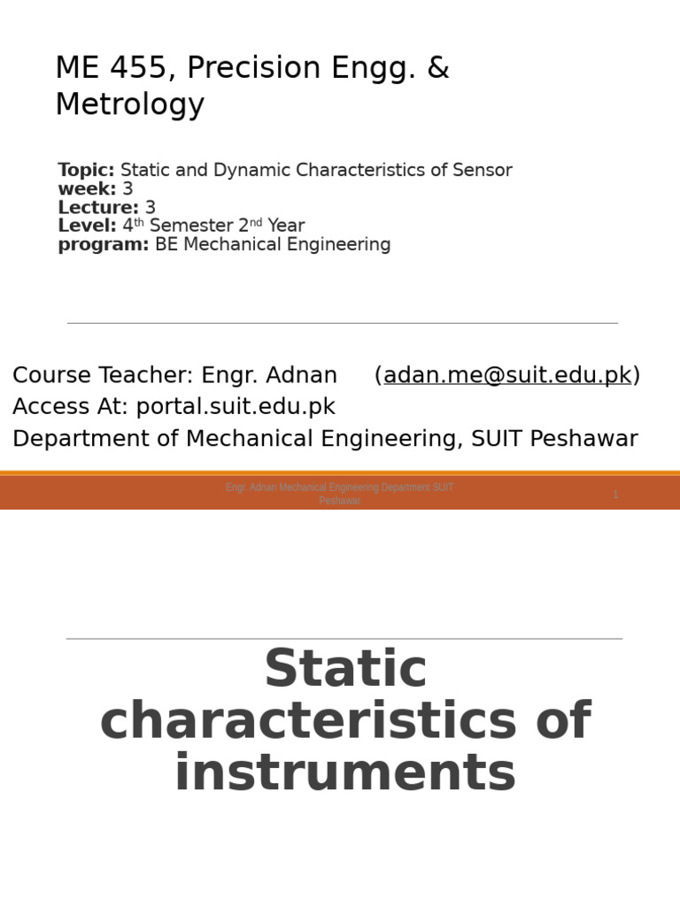 Lecture 3 Precision Engineering | PDF | Accuracy And Precision | Hysteresis