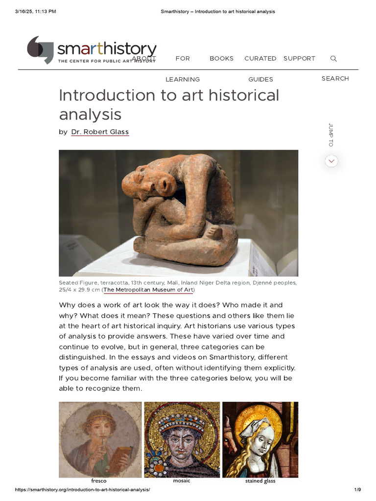 Smarthistory - Introduction To Art Historical Analysis | PDF | Art History | Paintings