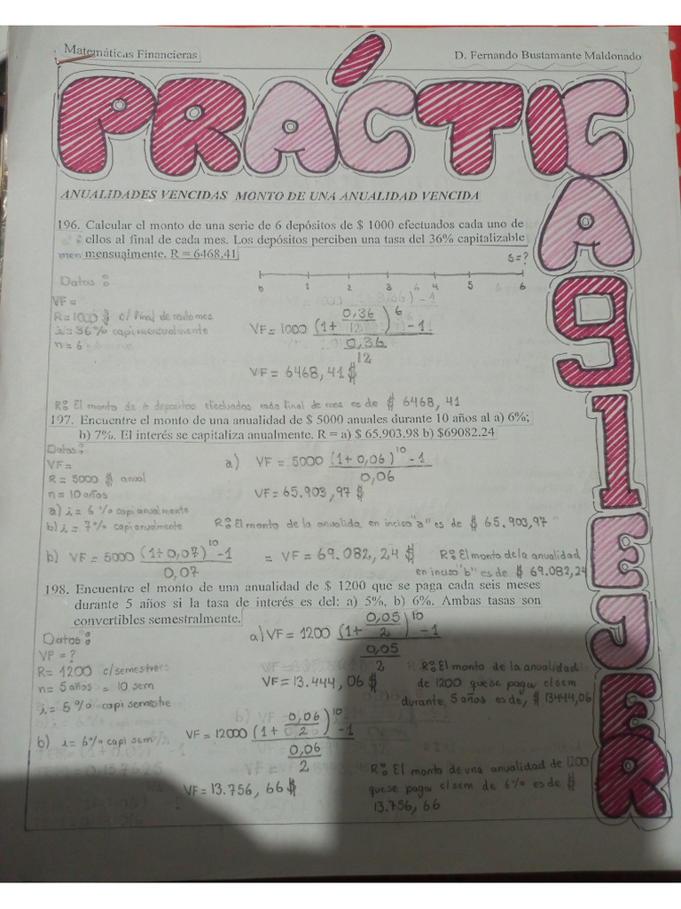 PRACTICA 2 MATE FIN lic BUSTAMANTE | PDF