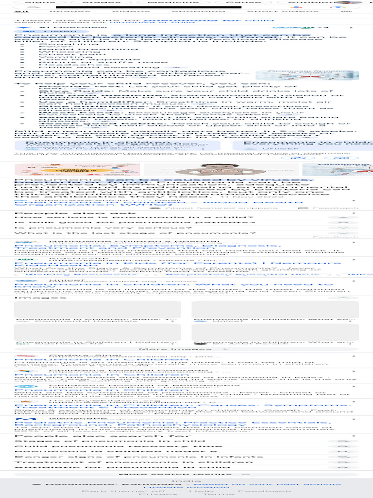 Nimoniya Fir Child - Google Search | PDF | Pneumonia | Cough