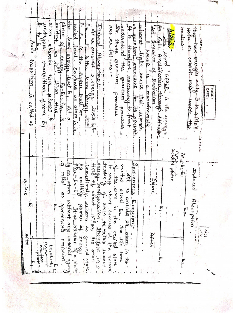 QPM Unit 6 Laser | PDF