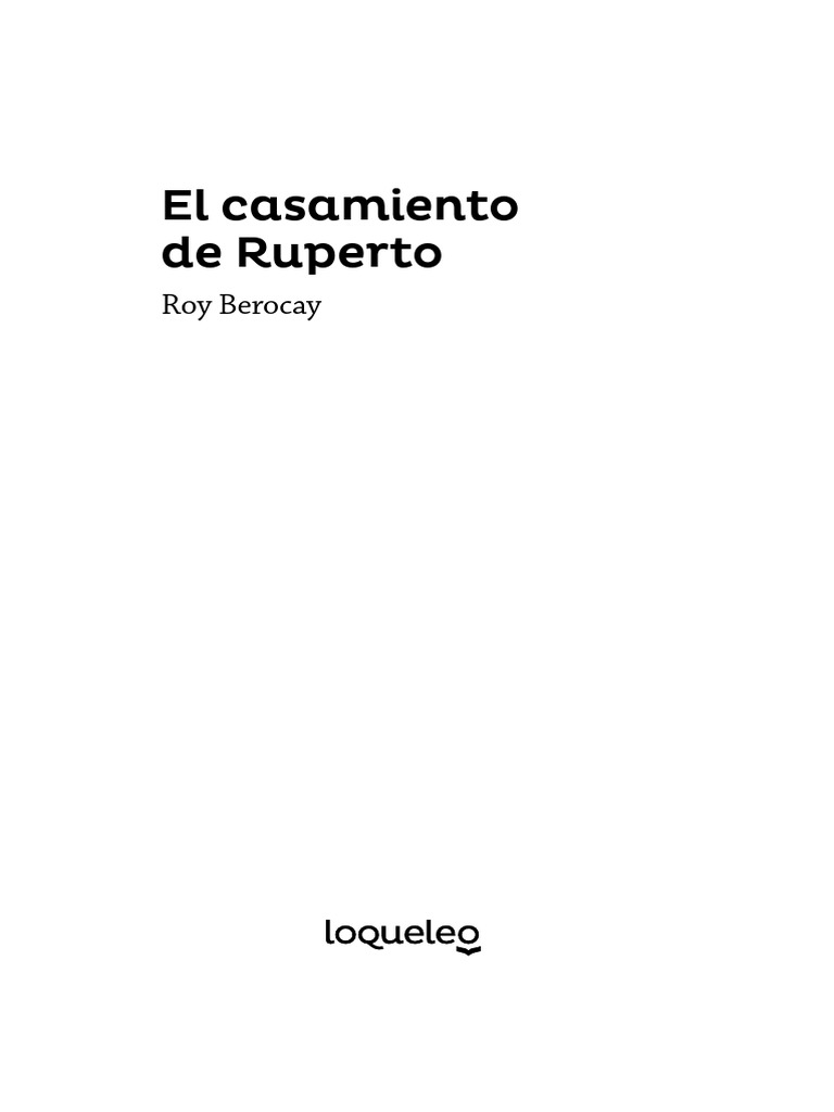 El Casamiento de Ruperto. Roy Berocay | PDF | Zoología
