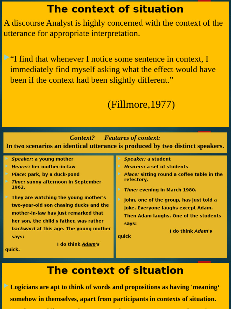 Pragmatics And Discourse Context Pdf Nonverbal Communication Linguistics