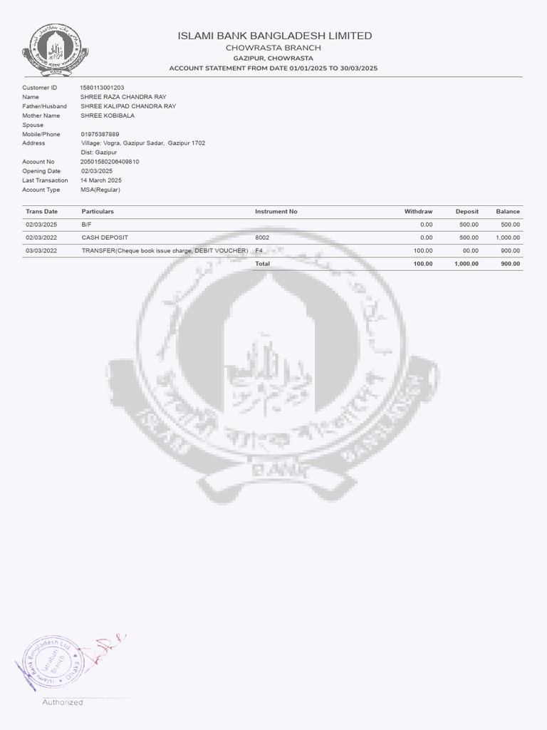 Islami Bank Bangladesh Limited | PDF