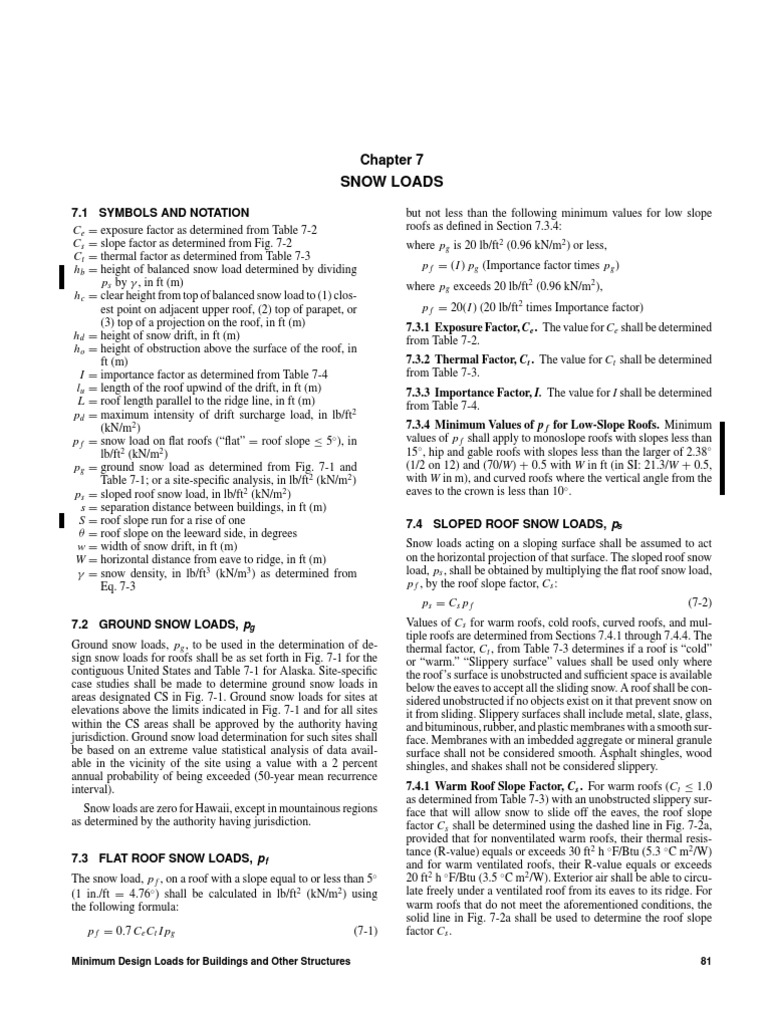 Calculating Roof Snow Loads | PDF | Science & Mathematics
