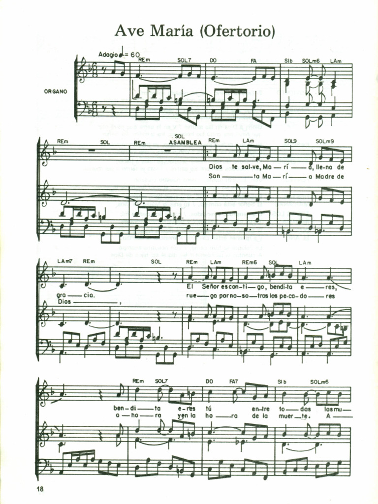 Ave María (Ofertorio) - Alejandro Mejía Pereda | PDF