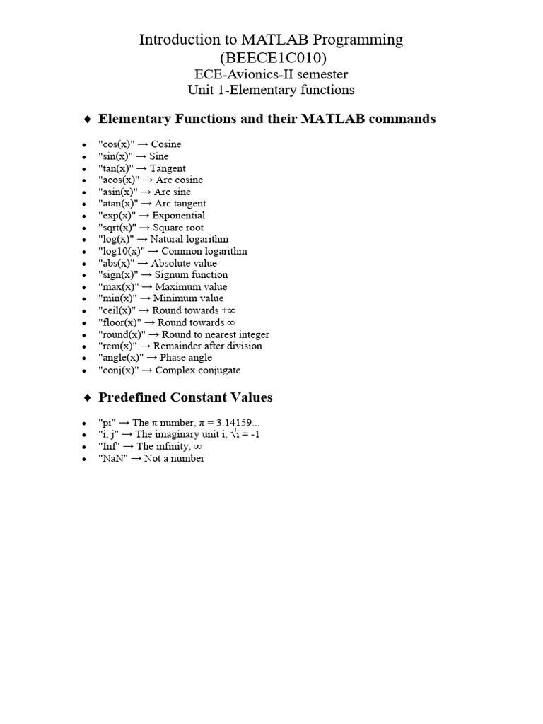 Unit 1 - Elementary Functions Fecb22b61aaf398e19eea 250305 205620 | PDF