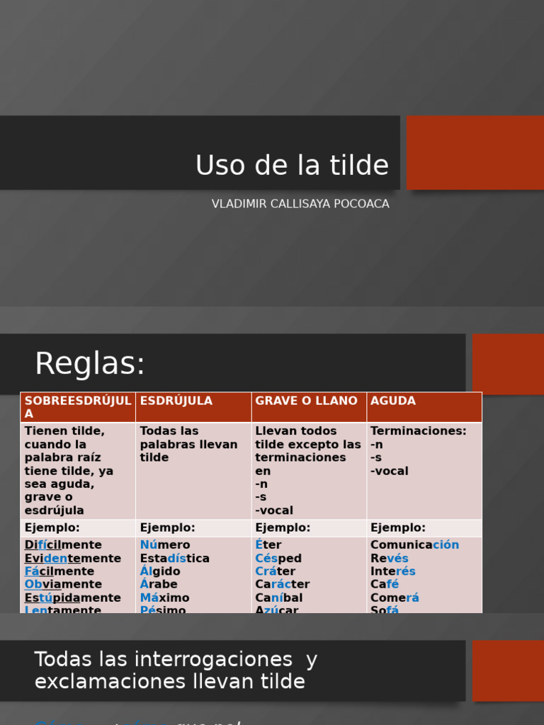 02 - Uso de La Tilde | PDF