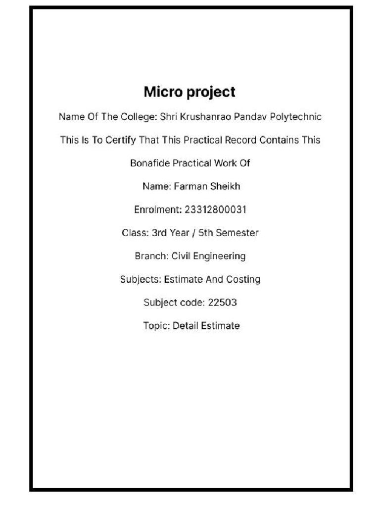 Edited - Micro Project | PDF | Software | Length