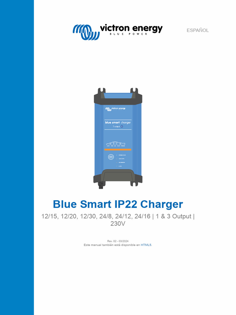Cargador Blue Smart IP22: Manual y Guía | PDF | Cargador de batería ...