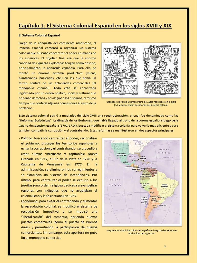 Profesor Masi - Historia Argentina y Del Mundo en El Siglo XIX - Cap-tulo 1 | PDF | Primer ...