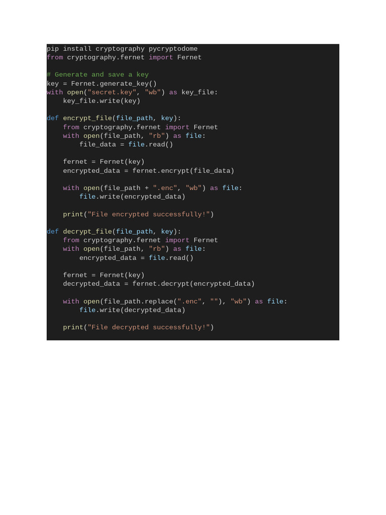 Pip Install Cryptography Pycryptodome | PDF