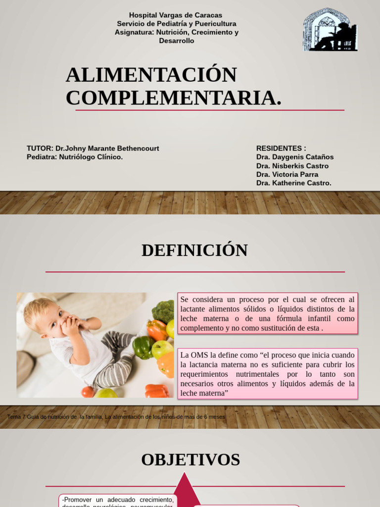 Alimentacion Complementaria .. | PDF | Vegetales | Alimentos