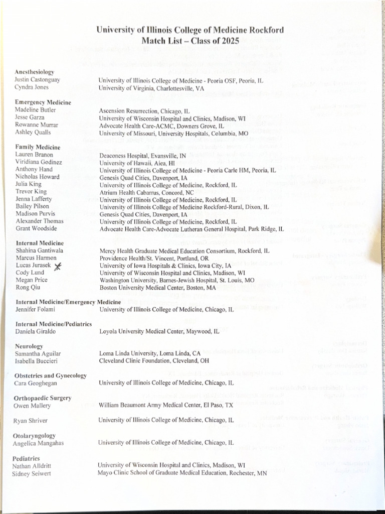 University of Illinois College of Medicine Rockford | PDF