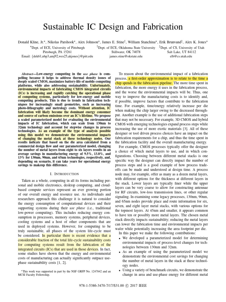 Life-Cycle Assesment of Semiconductors Springer | PDF | Semiconductor ...