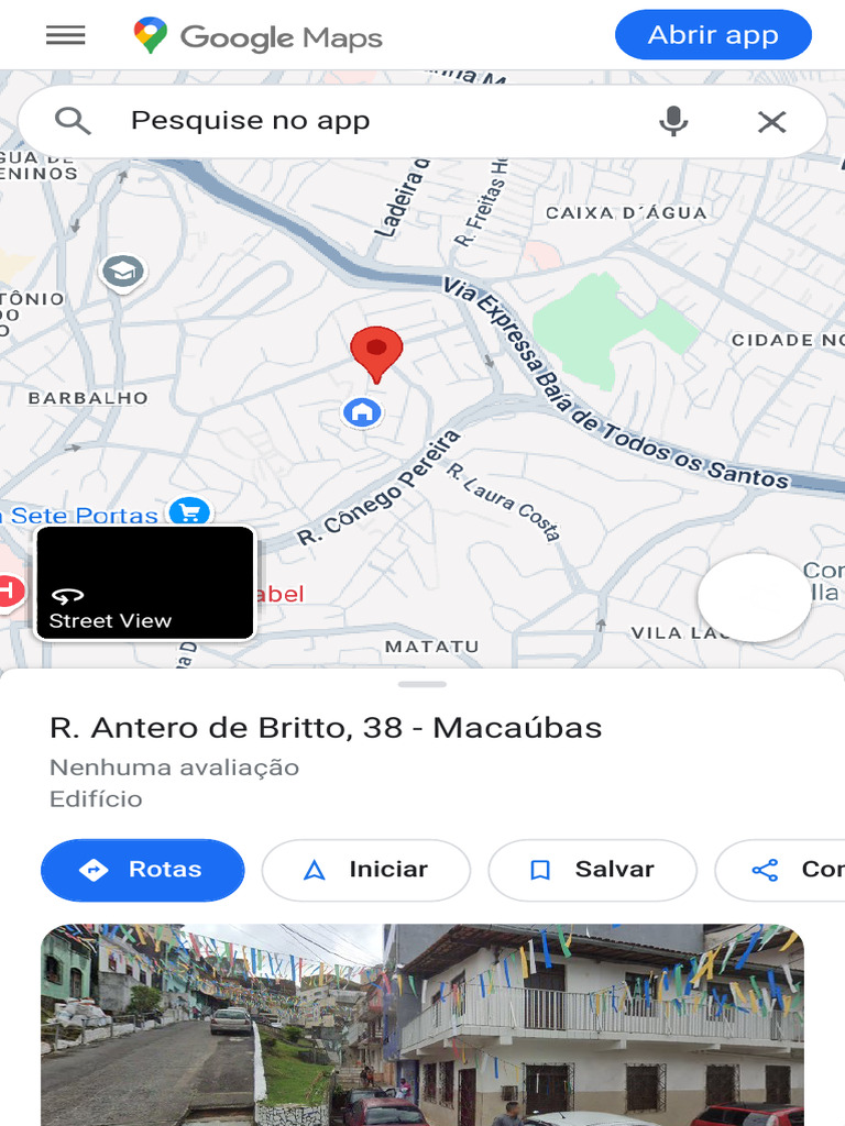 R. Antero de Britto, 38 - Macaúbas - Google Maps | PDF