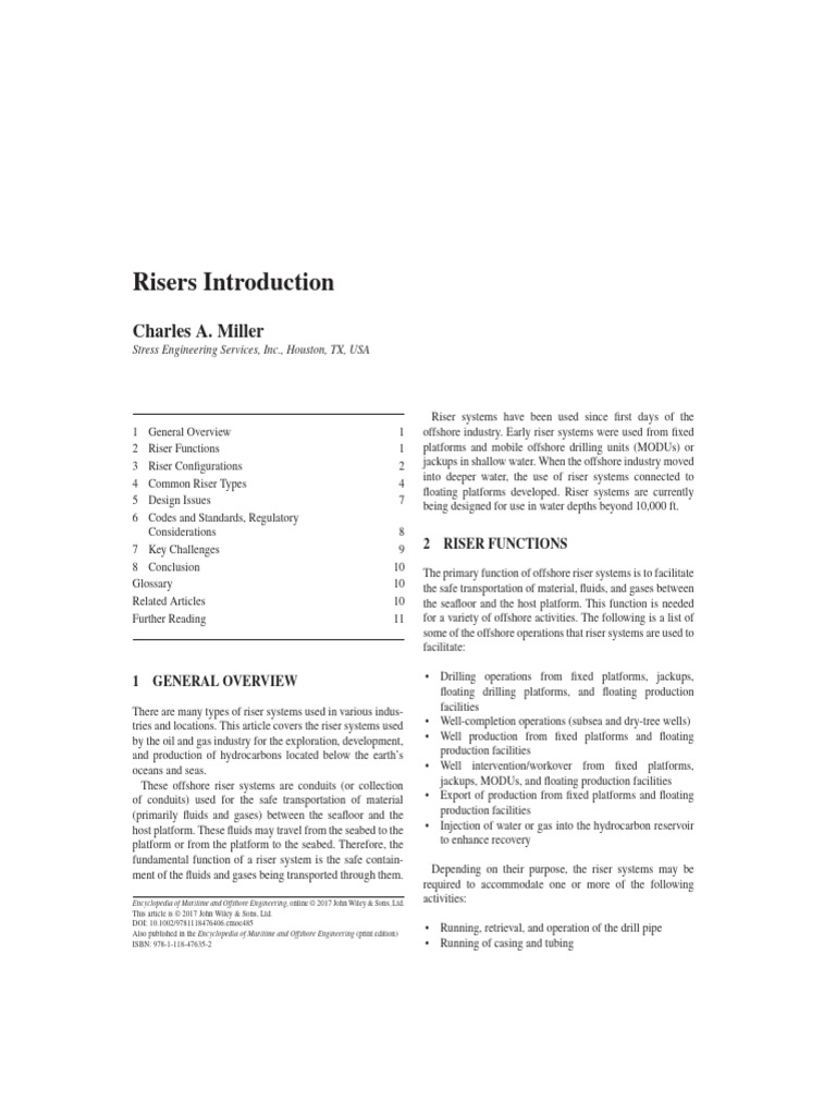 Encyclopedia of Maritime and Offshore Engineering - 2017 - Miller ...