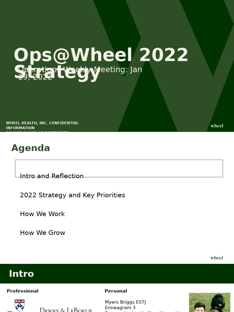 Jan 19 - Ops Weekly Meeting | PDF | Strategic Planning | Strategic ...