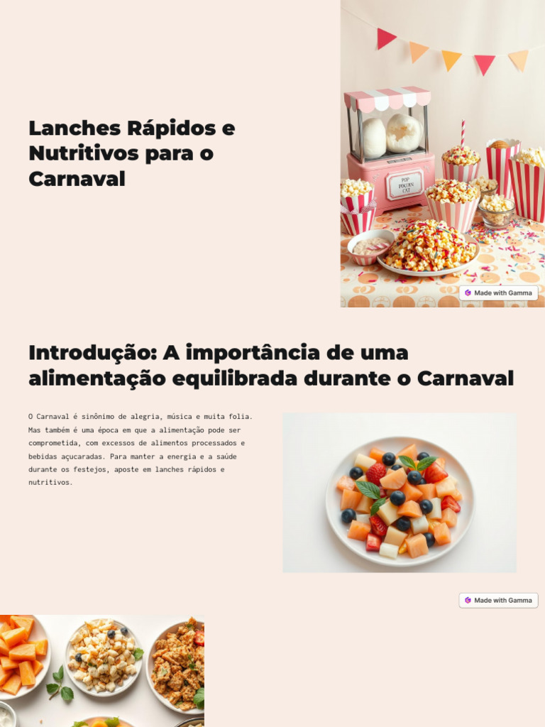 Lanches-Rapidos-e-Nutritivos-para-o-Carnaval | PDF | Sushi | Amendoim