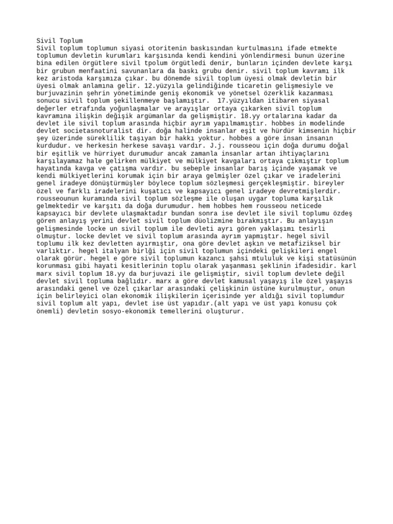 Sivil Toplum | PDF