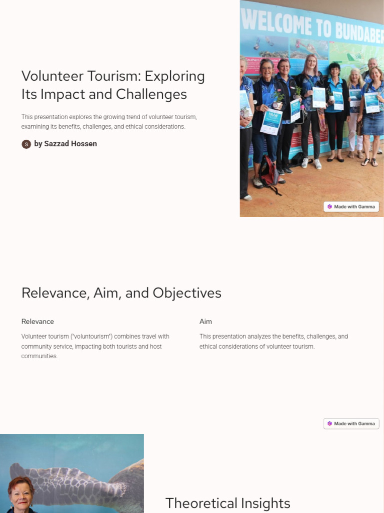 Understanding Volunteer Tourism's Impact | PDF