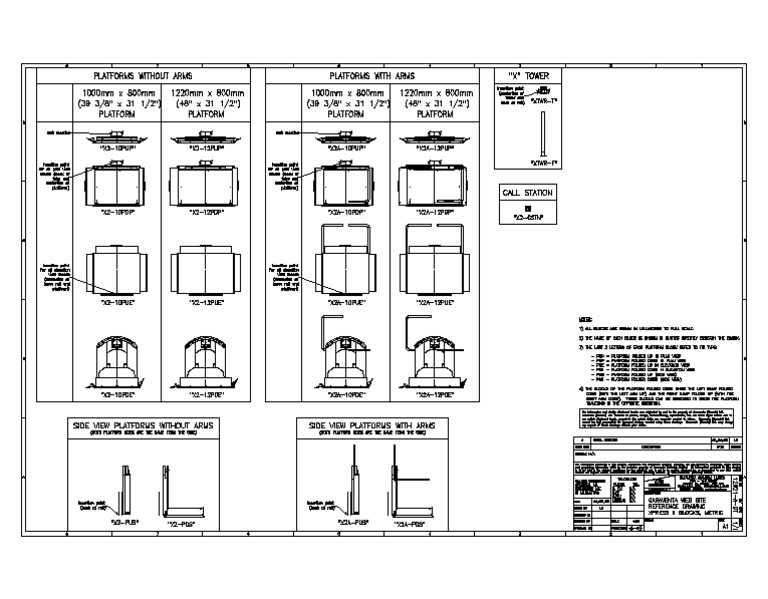 Lifts Drawing - Type 1 | PDF