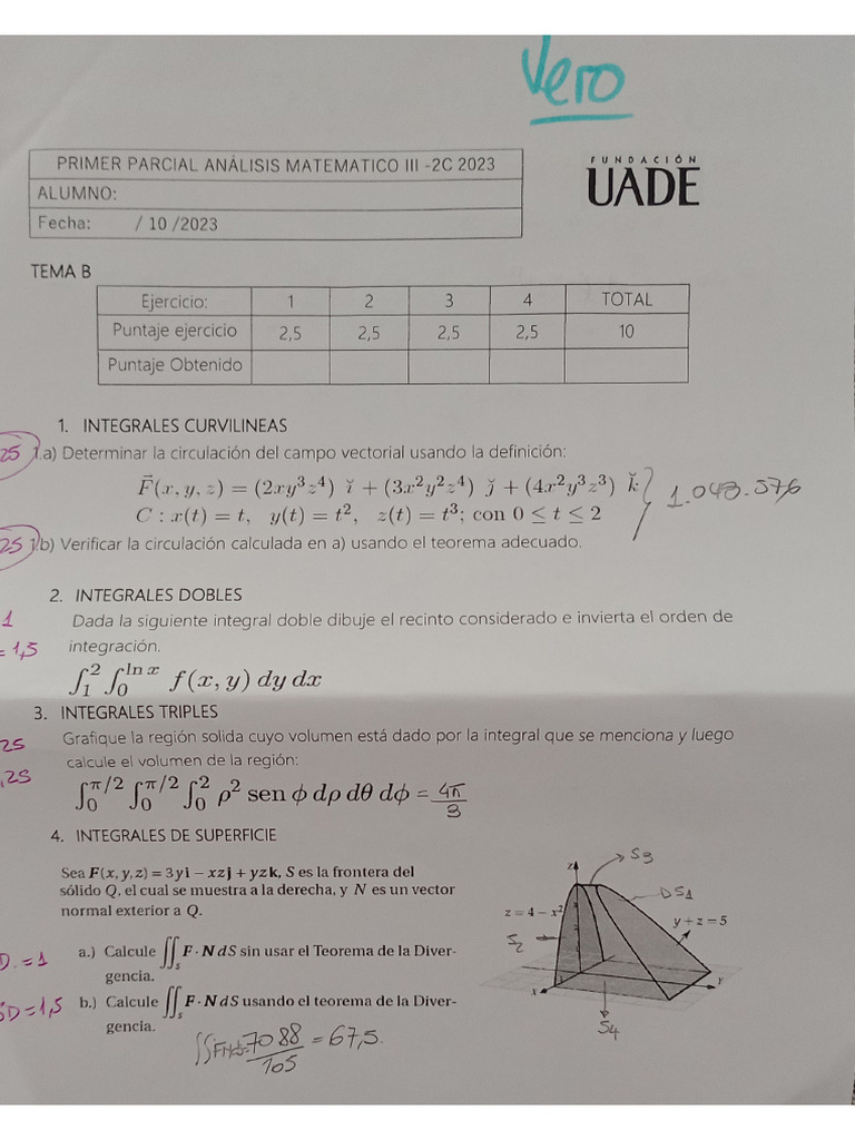Resolucion Parcial AM3 Tema B | PDF
