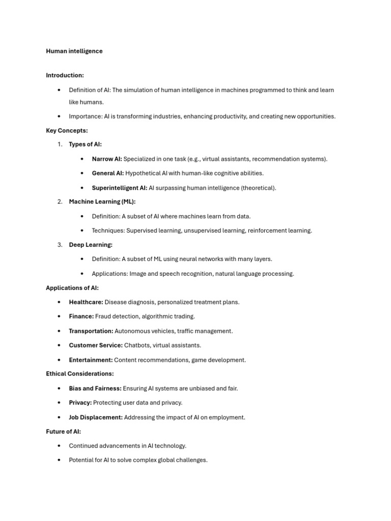 Human Intelligence | PDF