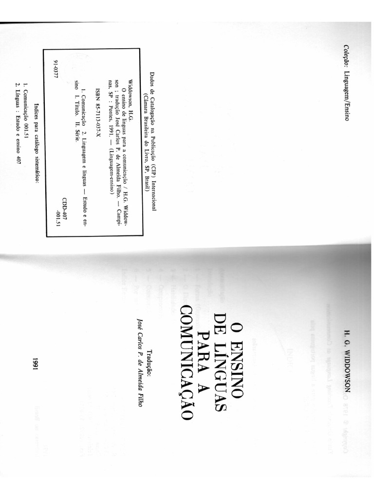 WIDDOWSON - Forma (Gramatical) e Uso (Comunicativo) (WIDDOWSON) | PDF
