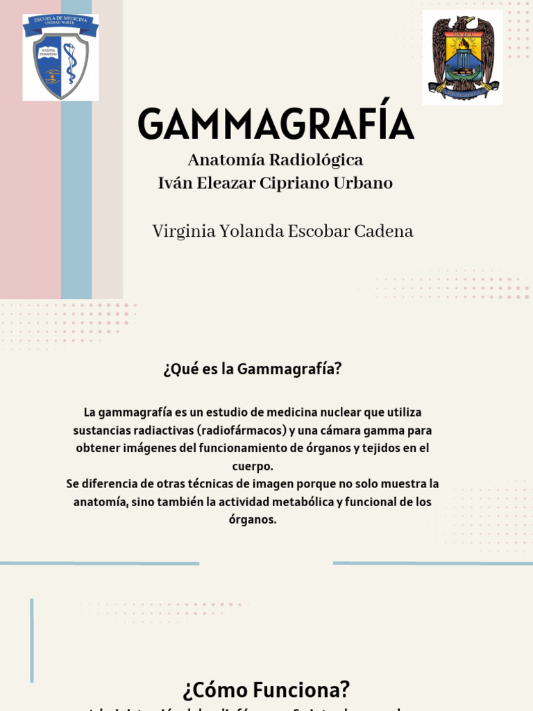 Tipos y Beneficios de Gammagrafía | PDF