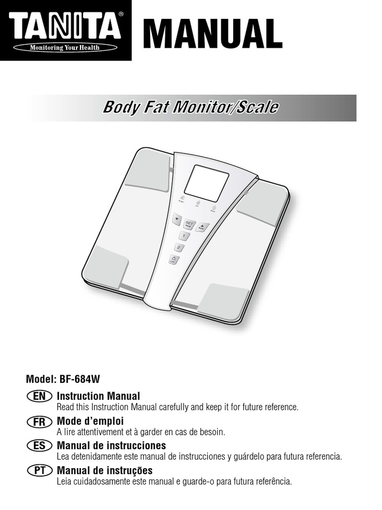 BASCULA TANITA BF-684W manual_ | PDF | Electromagnetic Interference | Measurement