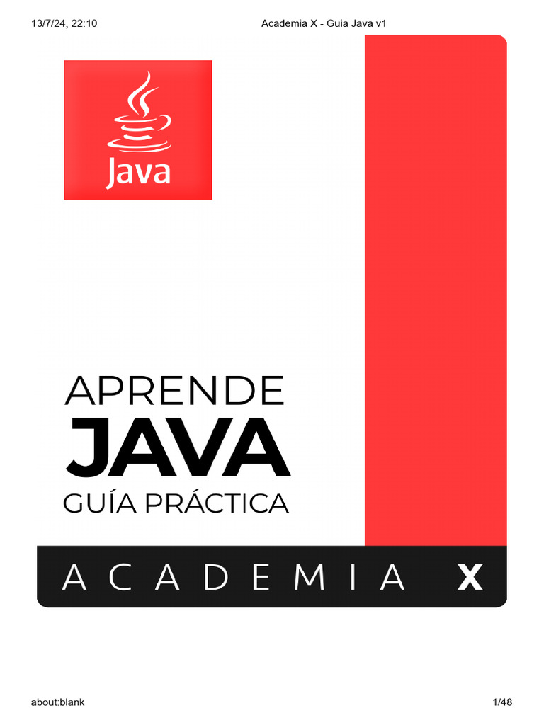 Academia X - Guia Java v1 | PDF | Java (lenguaje de programación ...