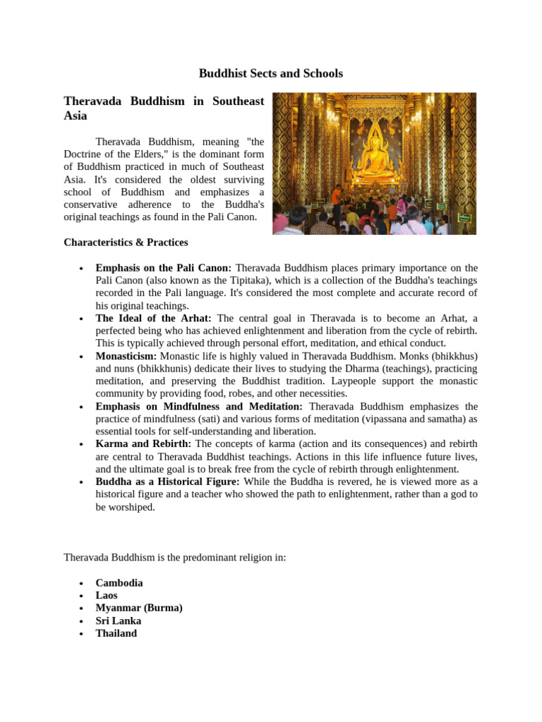 Buddhist Sects and Schools | PDF | Vajrayana | Bodhisattva