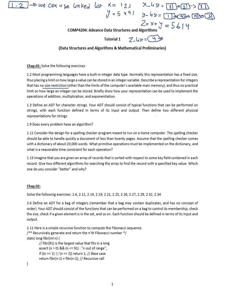 Tutorial 1 - Algorithm Analysis_v2_4eeb58f0b9de020_202503152343_20740 | PDF | Function ...
