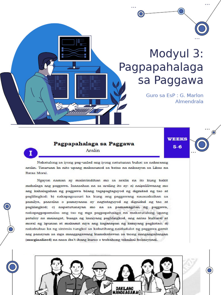 EsP9 Q2 Mod3 Week5-6 Pagpapahalaga-sa-Paggawa | PDF
