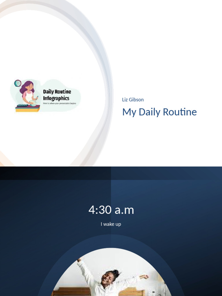 Daily Routine Timeline Presentation | PDF