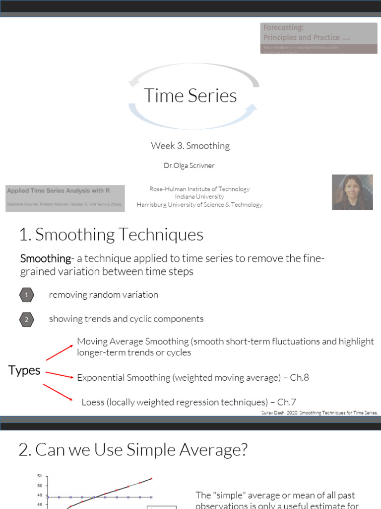 Moving Average Smoothing Techniques | PDF | Moving Average | Algorithms