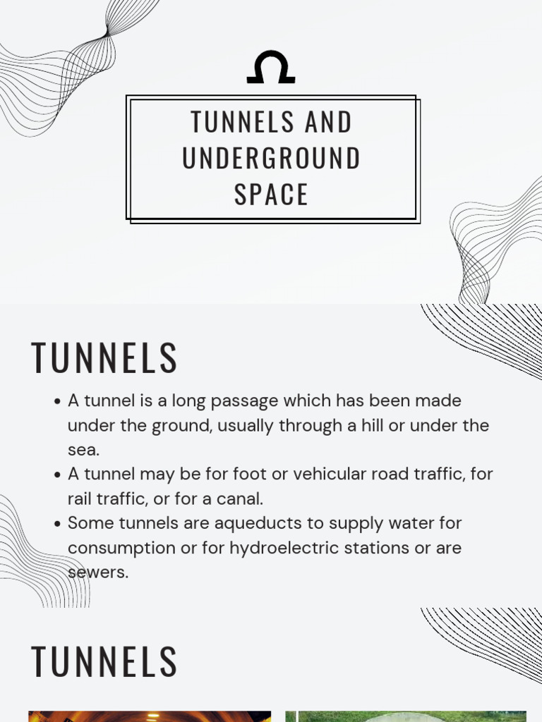 Types and Uses of Underground Tunnels | PDF | Tunnel | Canal