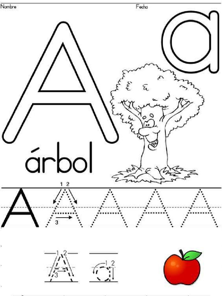 Actividades Con La Vocal A | PDF